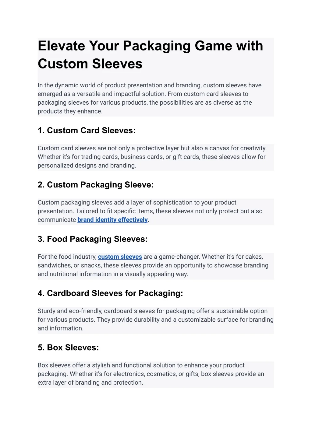 PPT - Elevate Your Packaging Game with Custom Sleeves PowerPoint ...