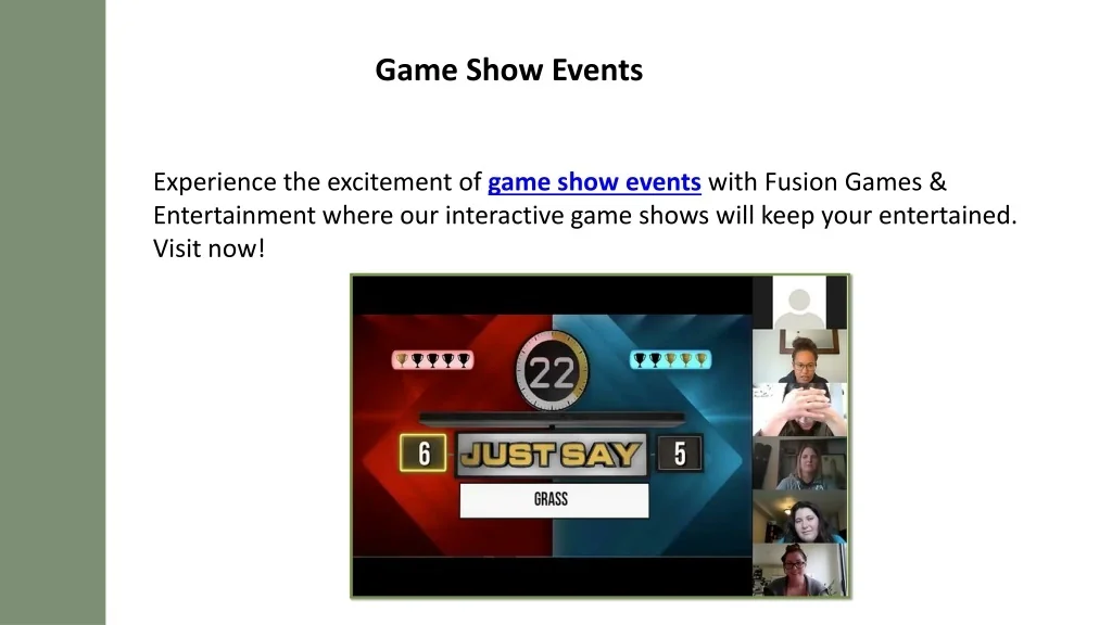 PPT - Game Show Events PowerPoint Presentation, free download - ID:12651461