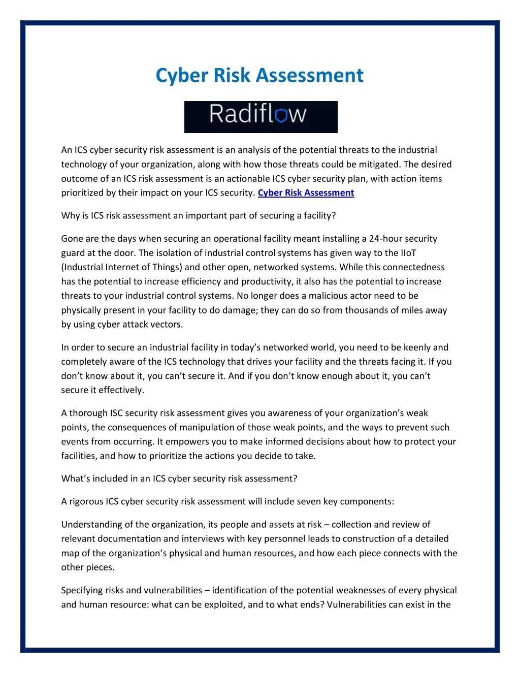 PPT - Cyber Risk Assessment PowerPoint Presentation, free download - ID ...