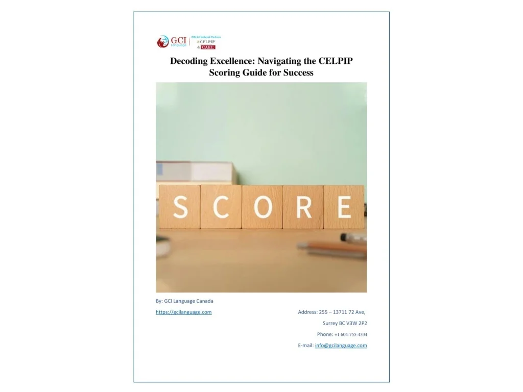 PPT - Decoding Excellence Navigating the CELPIP Scoring Guide for ...