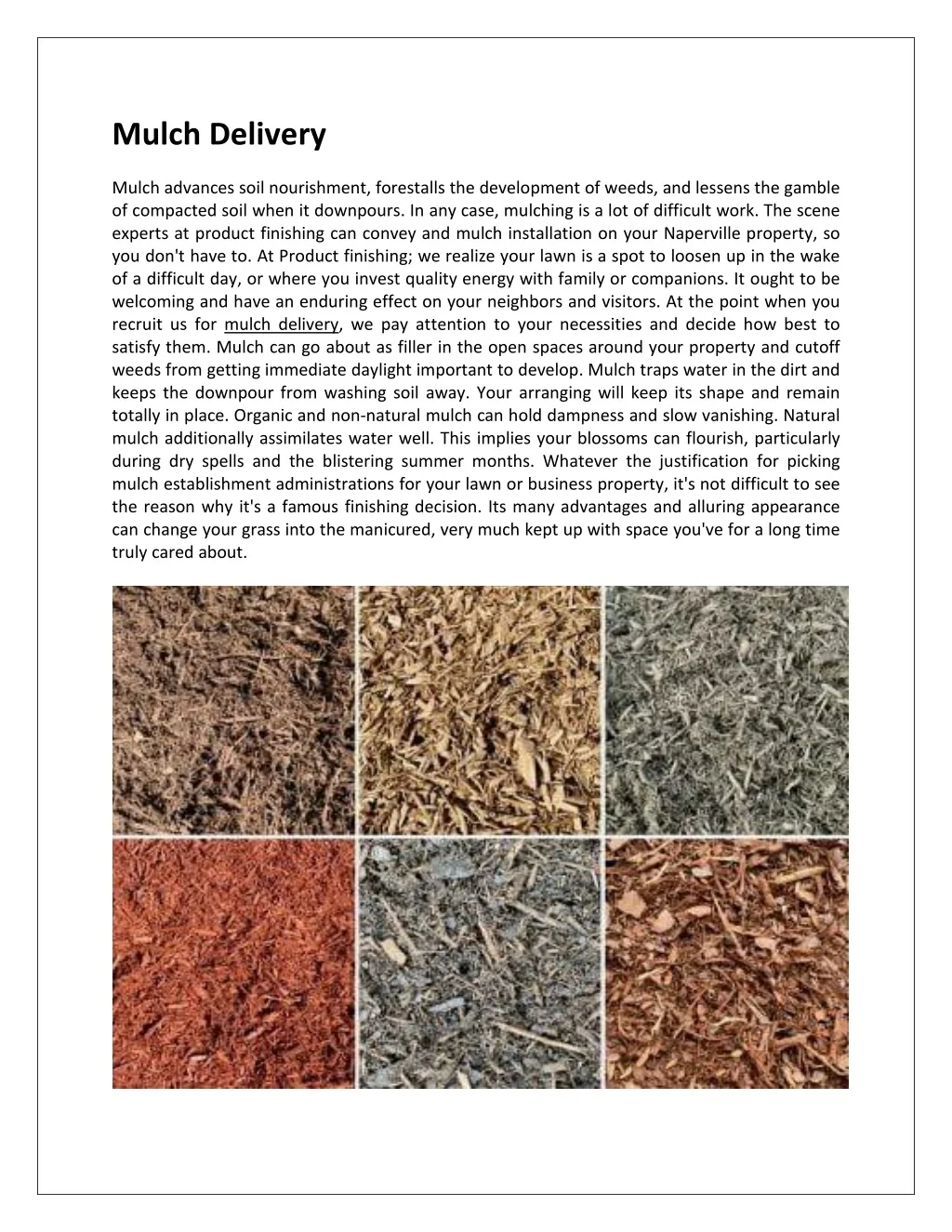 PPT - Mulch Delivery PowerPoint Presentation, free download - ID:12658627
