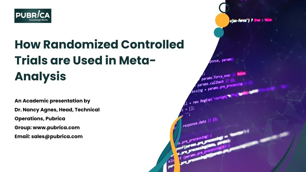 PPT - How Randomized Controlled Trials are Used in Meta-Analysis PowerPoint Presentation - ID ...