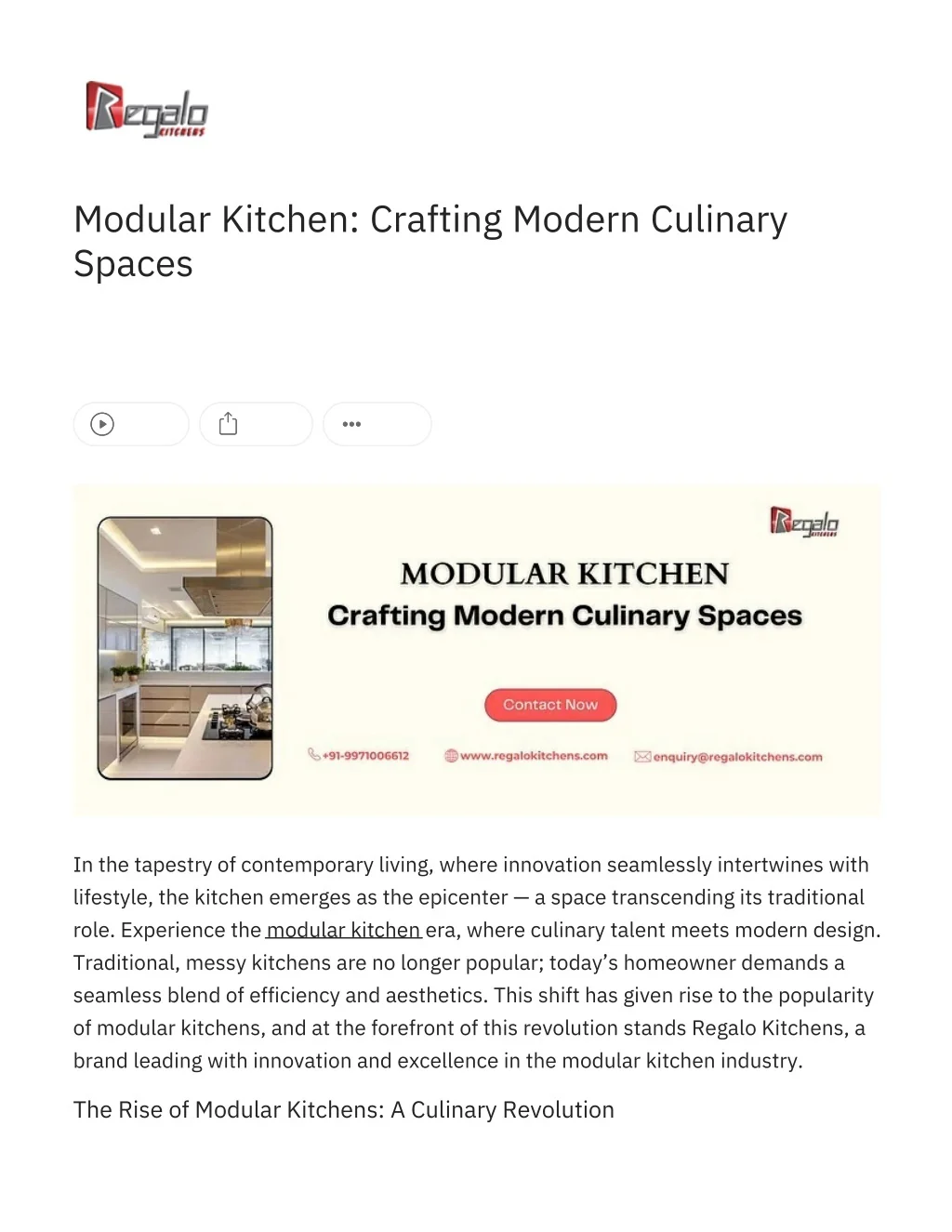 PPT - Modular Kitchen Crafting Modern Culinary Spaces PowerPoint ...