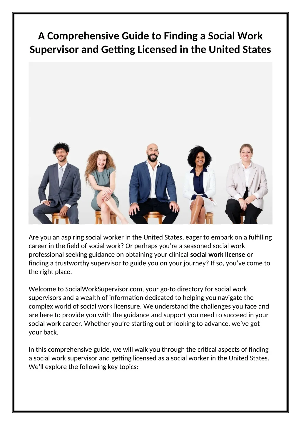 PPT - A Comprehensive Guide to Finding a Social Work Supervisor and ...