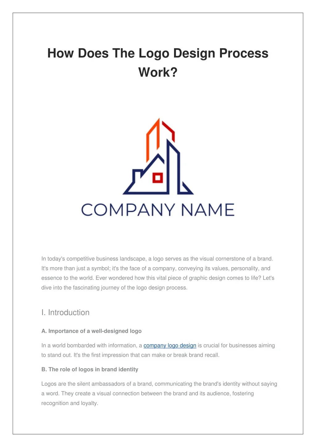 PPT - How Does The Logo Design Process Work? PowerPoint Presentation ...