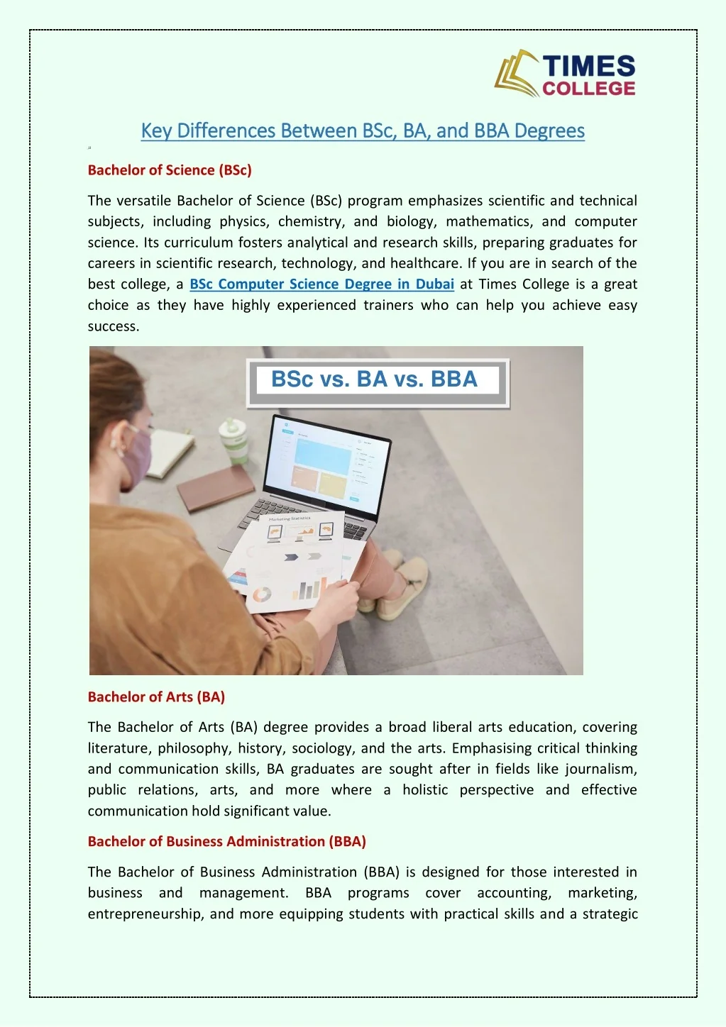 PPT - Key Differences Between BSc, BA, and BBA Degrees PowerPoint ...