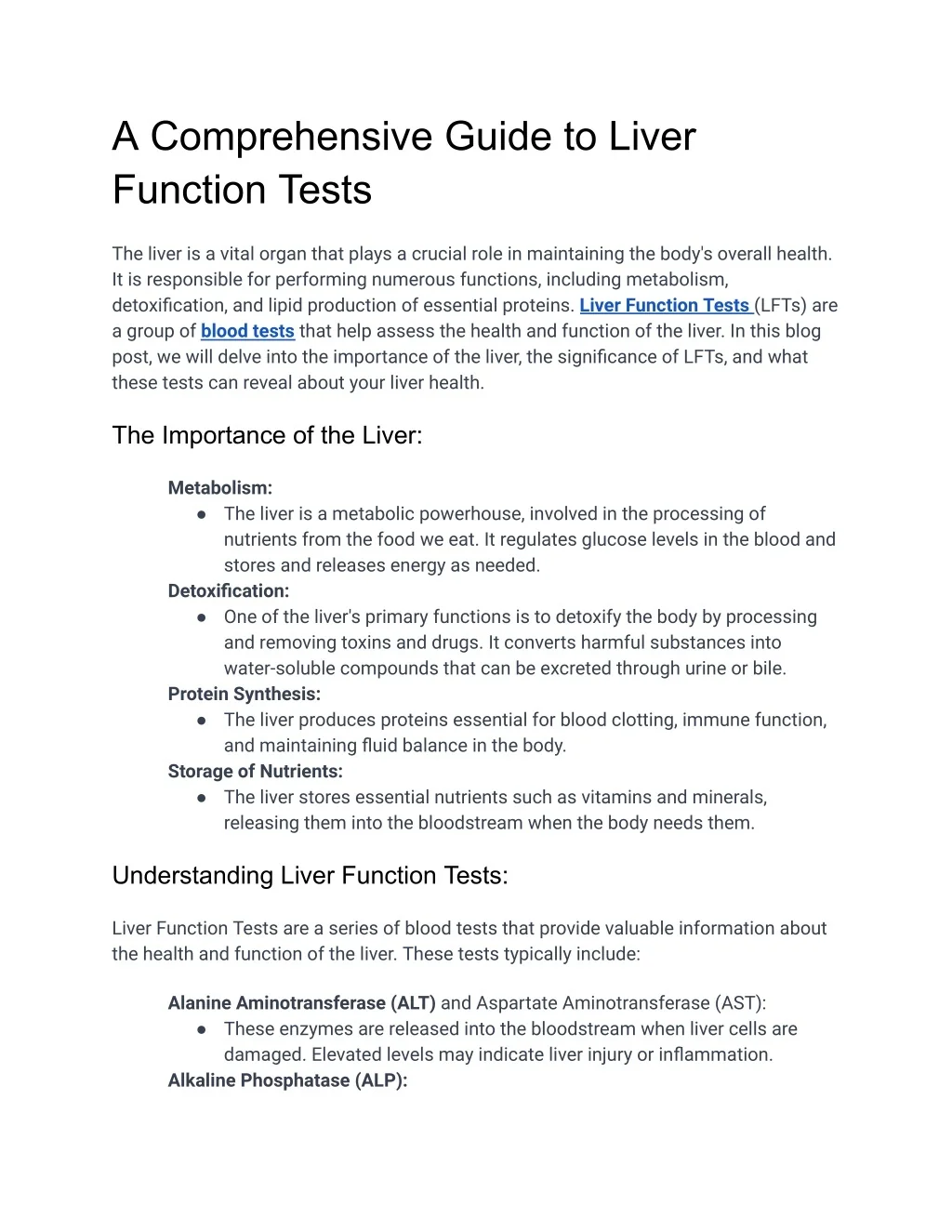 PPT - A Comprehensive Guide to Liver Function Tests PowerPoint ...
