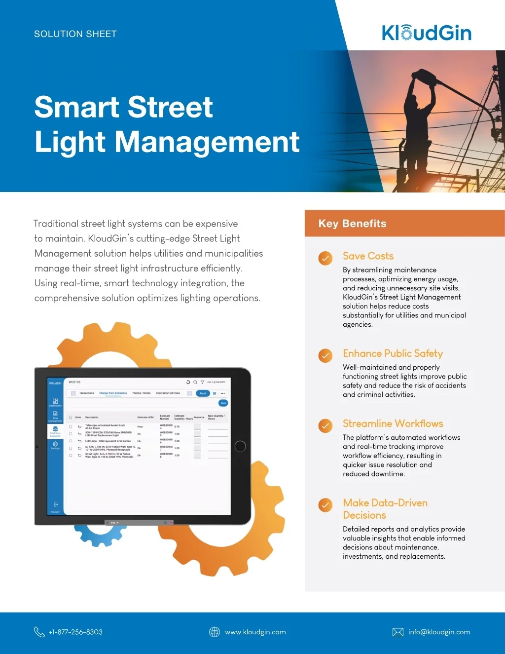 PPT - Smart Street Light Management system | KloudGin PowerPoint ...