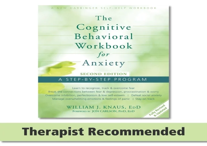 PPT PDF Read Download The Cognitive Behavioral Workbook For