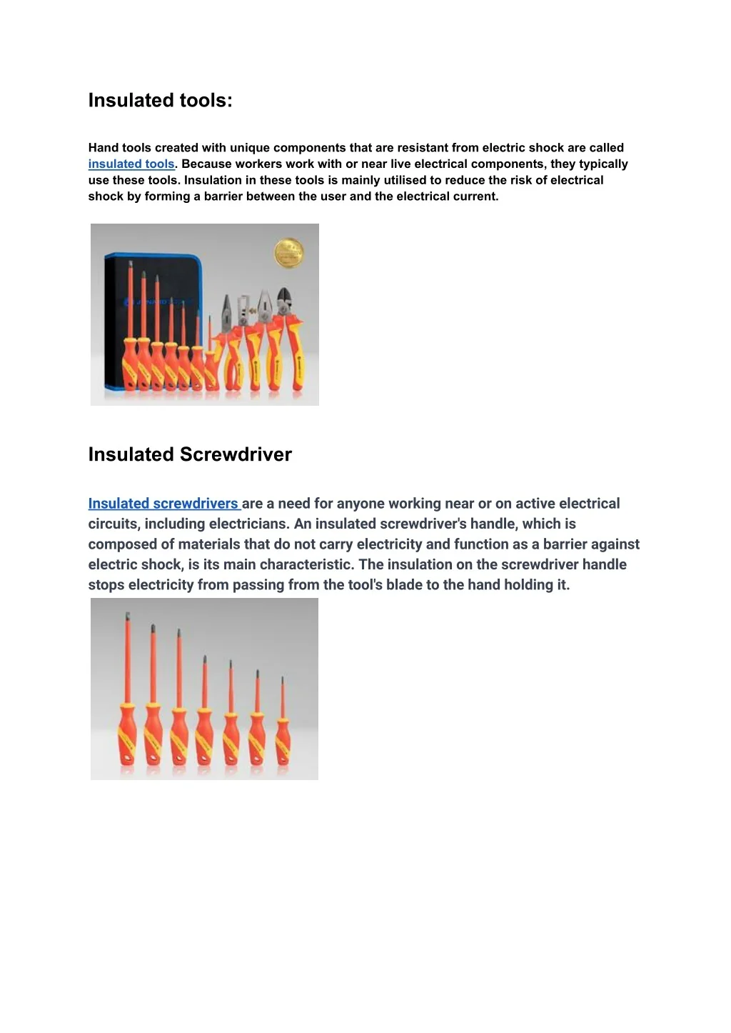 PPT - Insulated tools PowerPoint Presentation, free download - ID:12682502