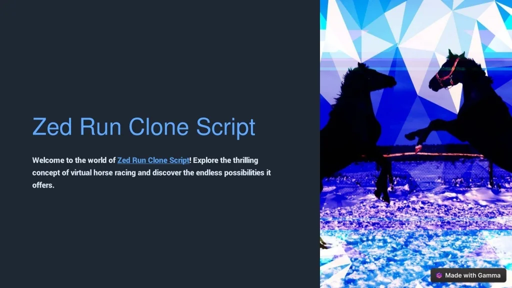 PPT - Zed-Run-Clone-Script PowerPoint Presentation, free download - ID:12683808
