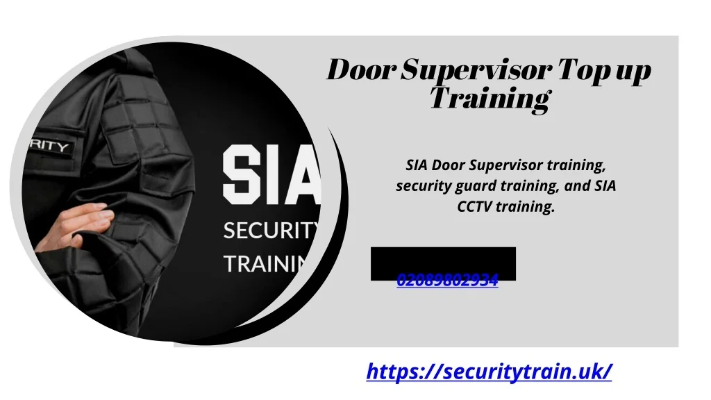 PPT - Door Supervisor Top up Training PowerPoint Presentation, free ...