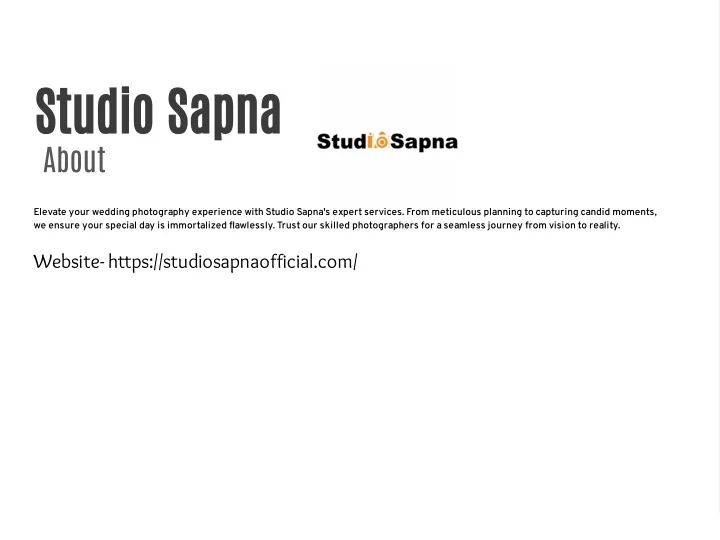 PPT - Studio Sapna PowerPoint Presentation, free download - ID:12686748