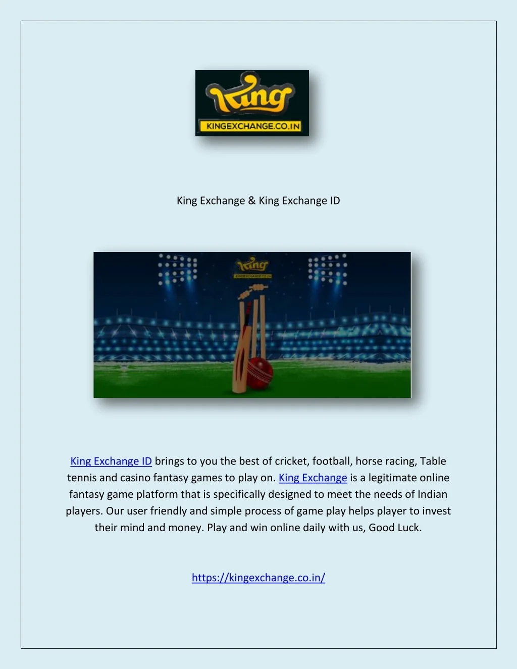 PPT - King Exchange & King Exchange ID PowerPoint Presentation, free download - ID:12691031