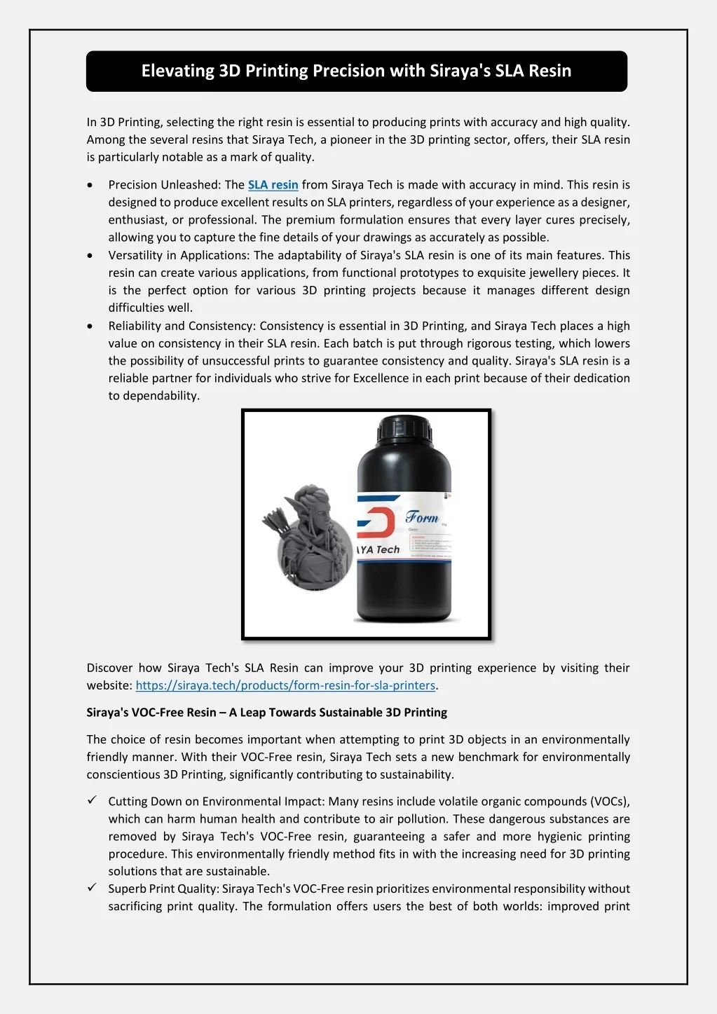 PPT - Elevating 3D Printing Precision with Siraya's SLA Resin PowerPoint Presentation - ID:12693748