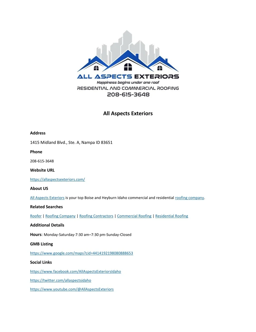 PPT - All Aspects Exteriors PowerPoint Presentation, free download - ID ...