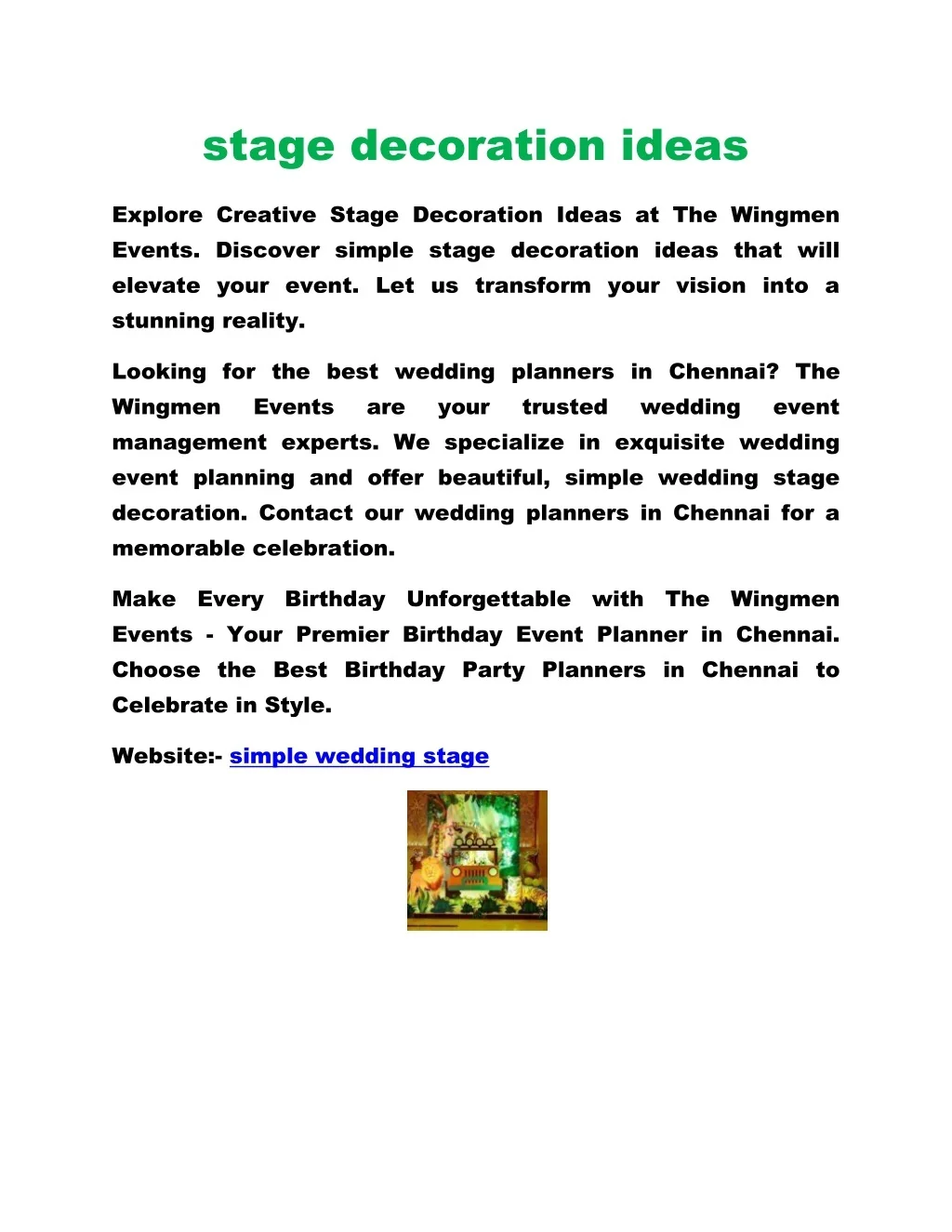 PPT - stage decoration ideas PowerPoint Presentation, free download ...