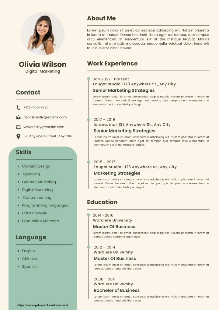 PPT - Digital Marketing Resume PowerPoint Presentation, free download - ID:12708028
