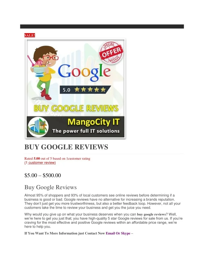 PPT - BUY GOOGLE REVIEWS PowerPoint Presentation, free download - ID ...