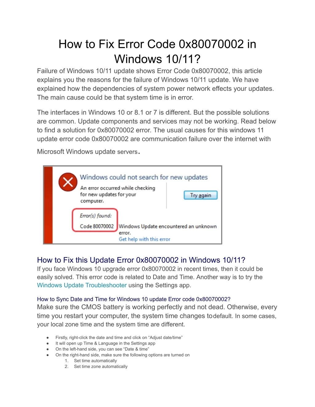 PPT - How to Fix Error Code 0x80070002 in Windows 10_11 PowerPoint ...
