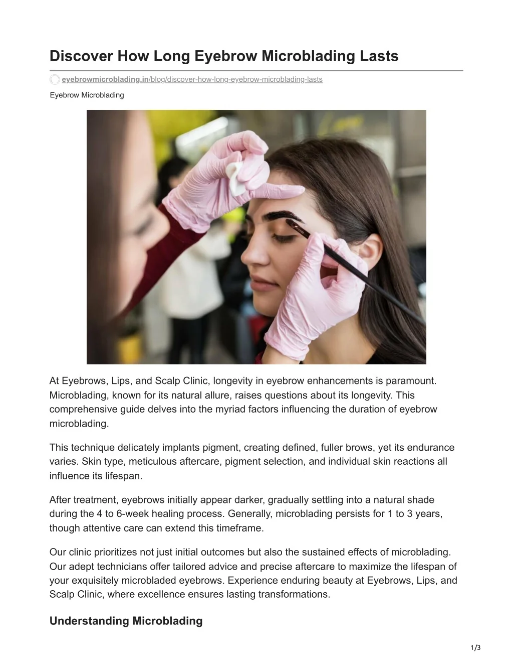PPT - Discover How Long Eyebrow Microblading Lasts PowerPoint ...