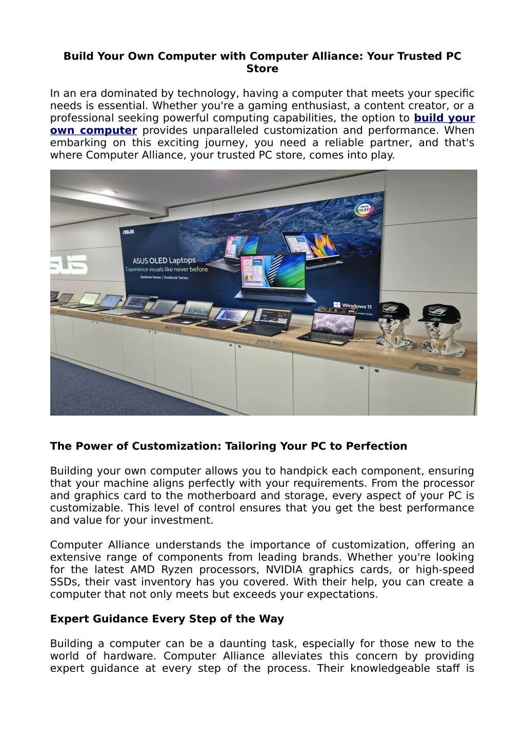 PPT - Build Your Own Computer with Computer Alliance: Your Trusted PC Store PowerPoint ...