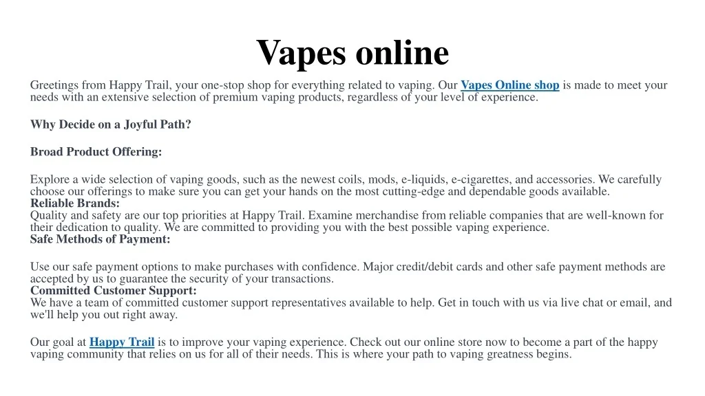 PPT - Vapes online PowerPoint Presentation, free download - ID:12723137