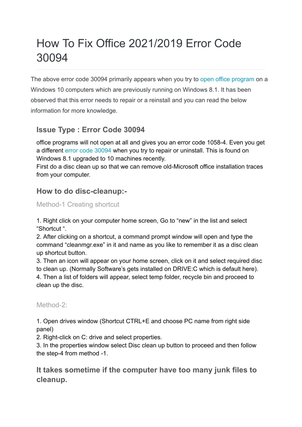 PPT - How To Fix Office 2021_2019 Error Code 30094 PowerPoint ...