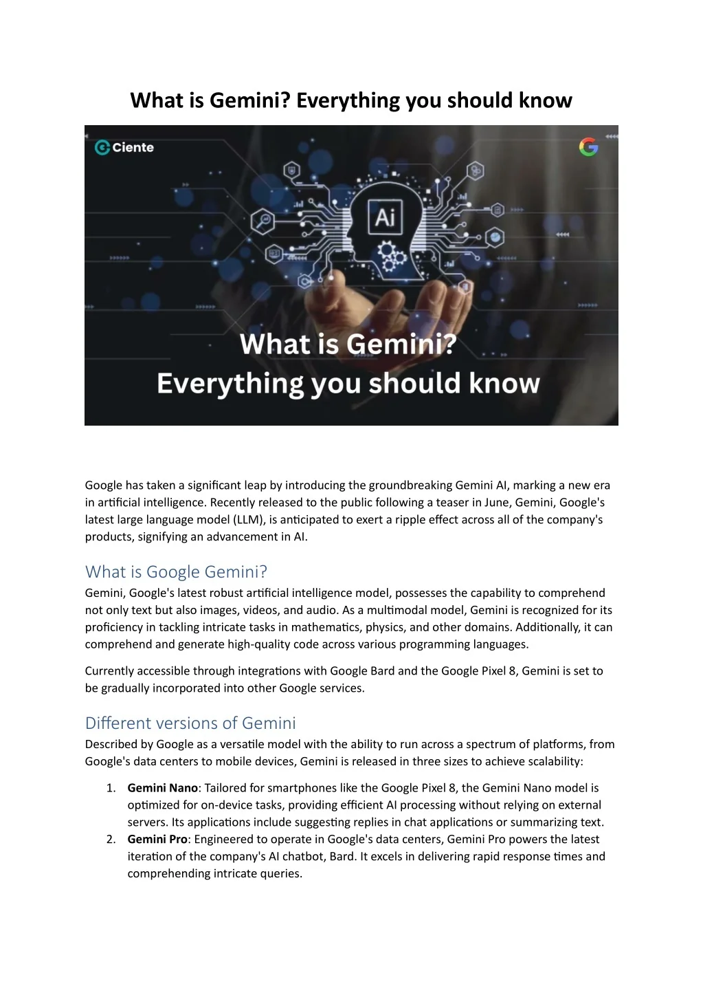 PPT - What is Gemini? Everything you should know PowerPoint ...