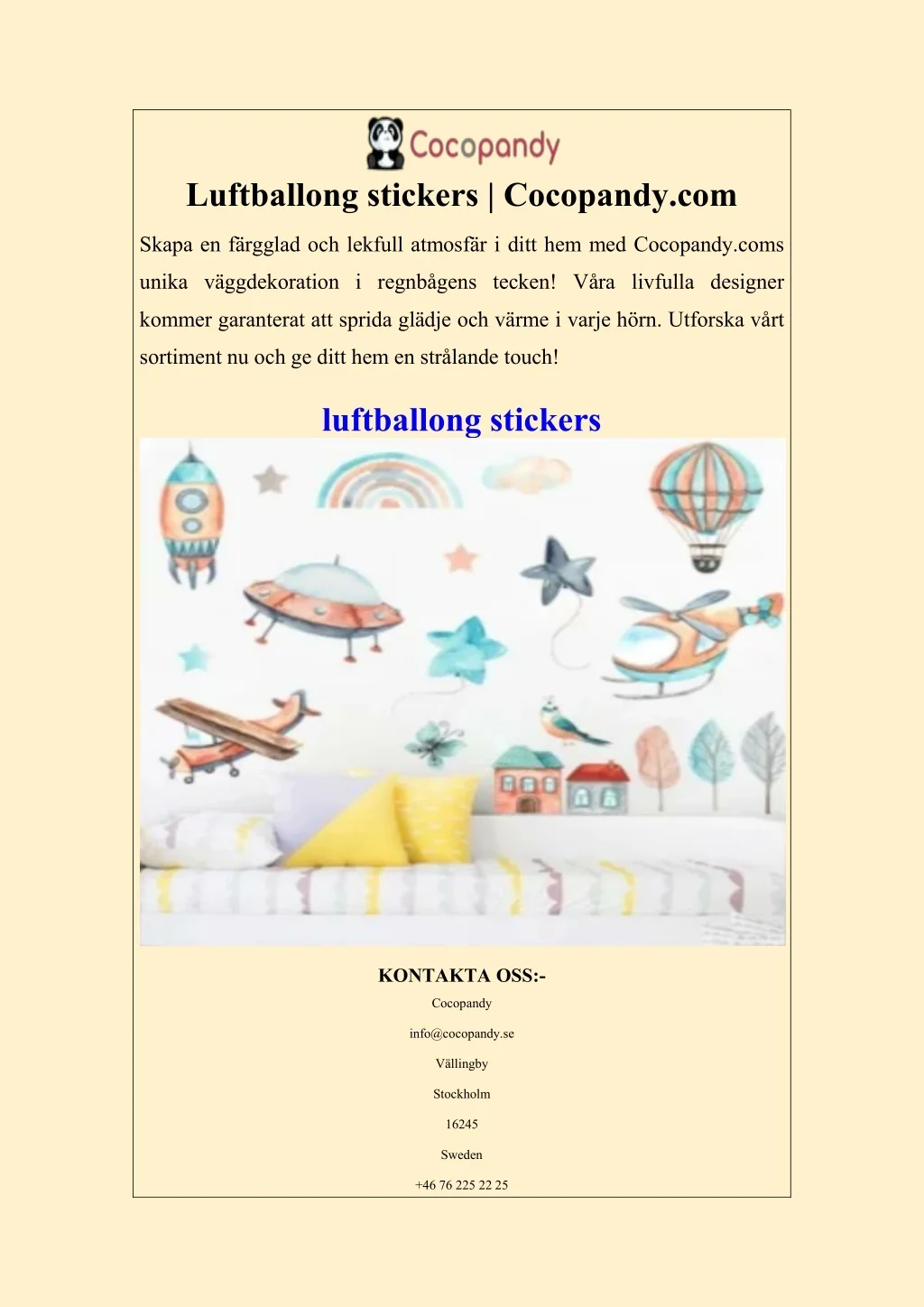 PPT - Luftballong stickers Cocopandy.com PowerPoint Presentation, free ...