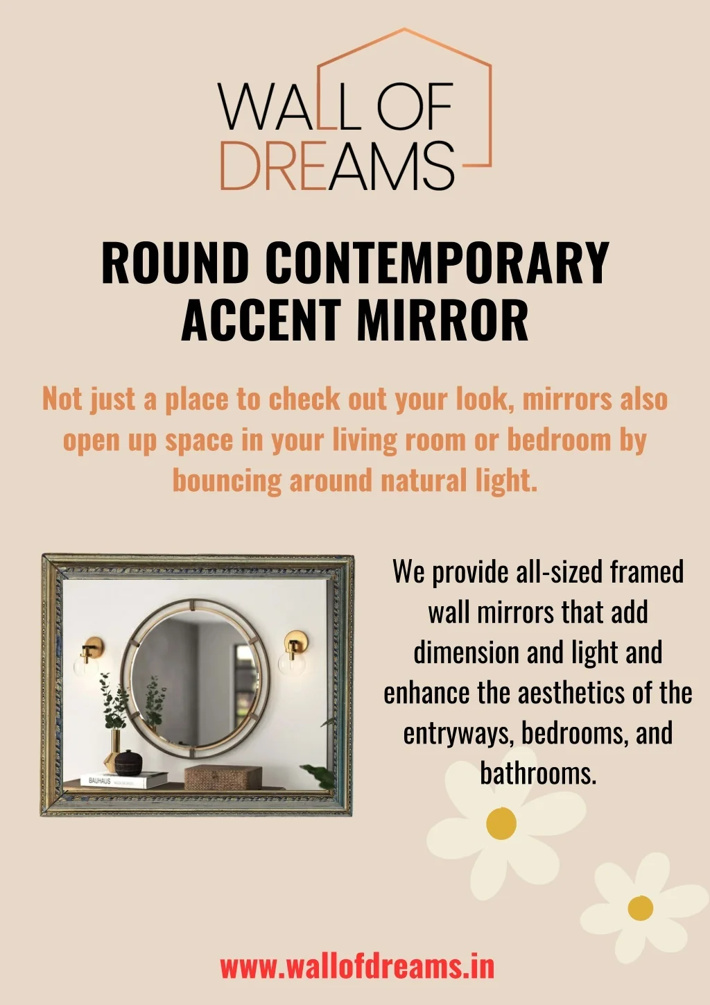 PPT - Round Contemporary Accent Mirror - Wall Of Dreams PowerPoint ...