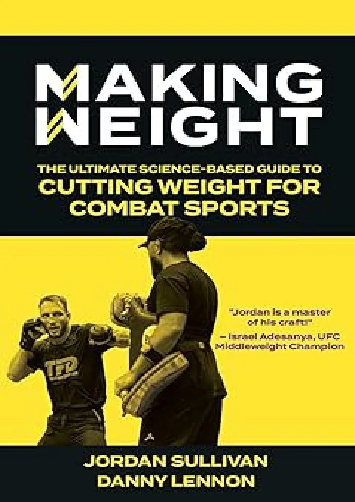 PPT - [DOWNLOAD]⚡️PDF ️ Making Weight: The Ultimate Science Based Guide ...