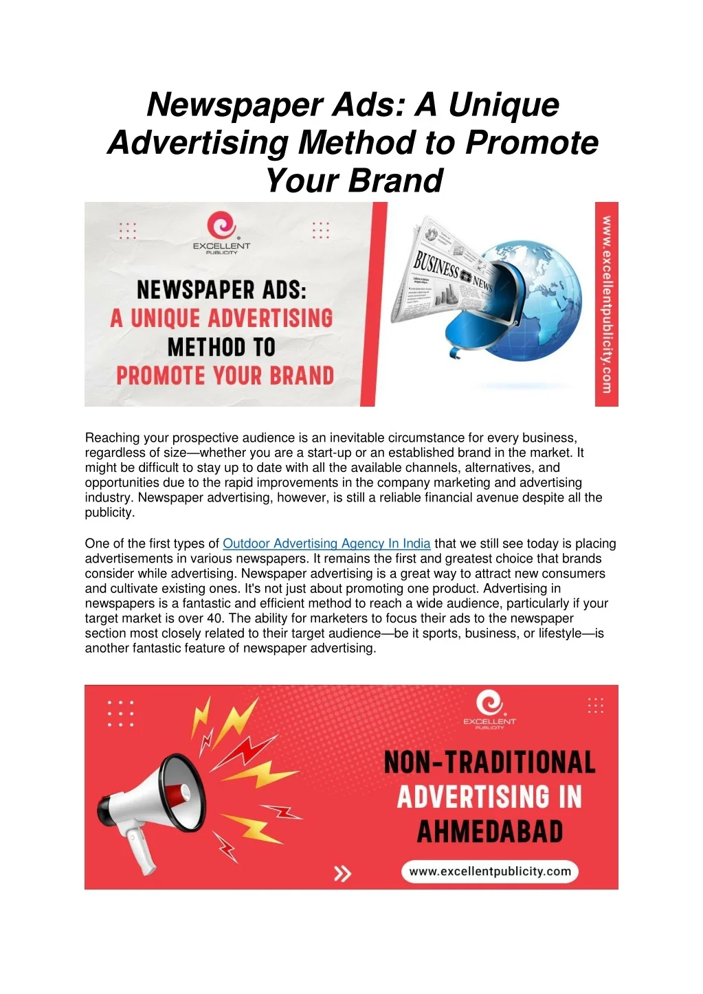 PPT - Newspaper Ads A Unique Advertising Method to Promote Your Brand ...
