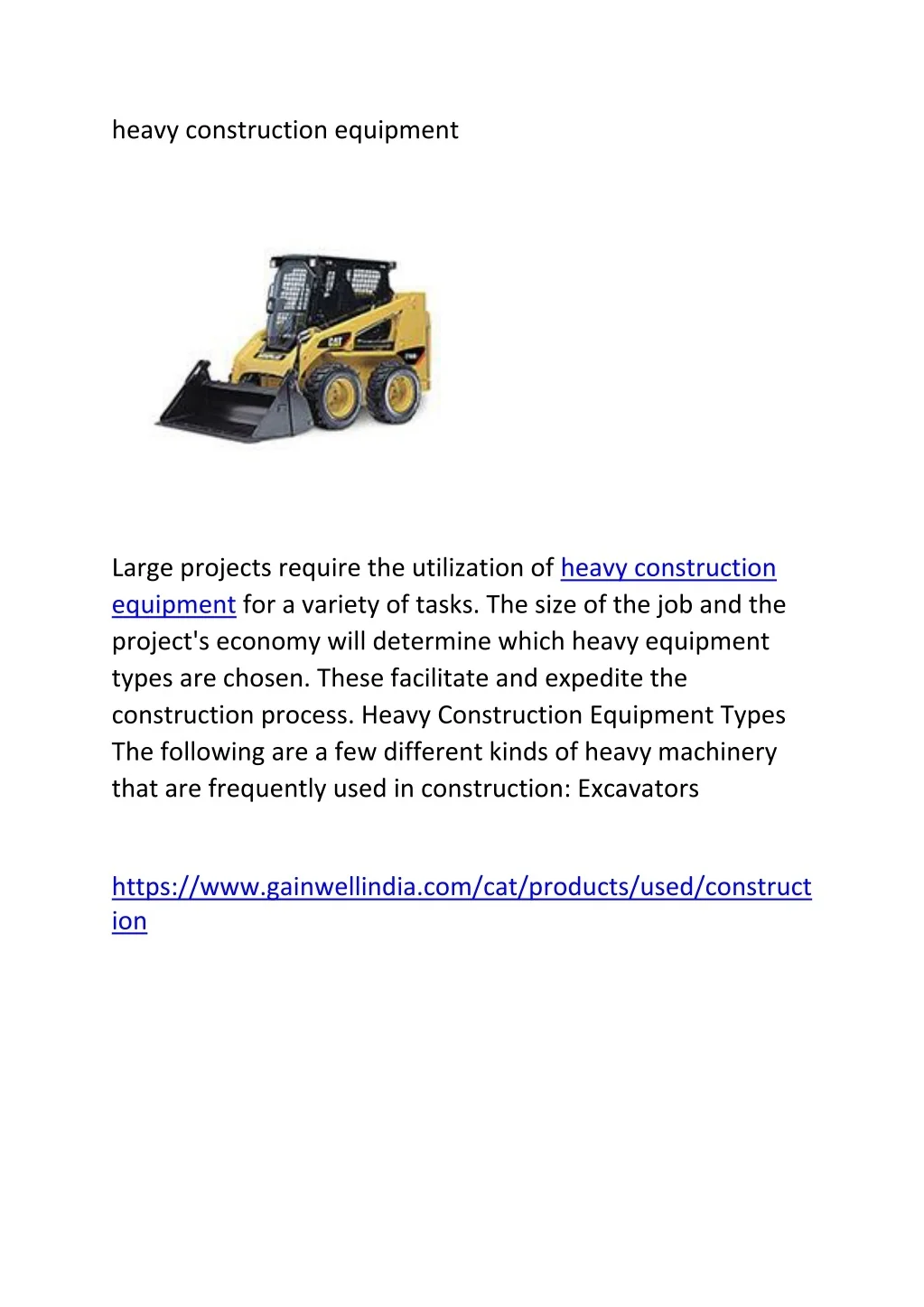PPT - heavy construction equipment PowerPoint Presentation, free ...