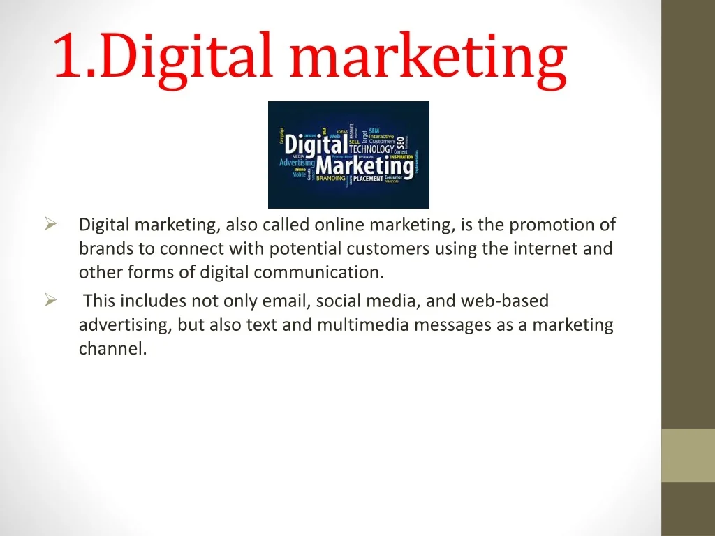 PPT - digital marketing PowerPoint Presentation, free download - ID ...