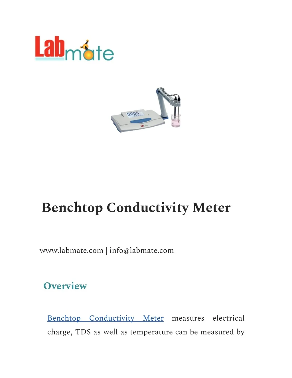 PPT - Benchtop Conductivity Meter PowerPoint Presentation, free ...