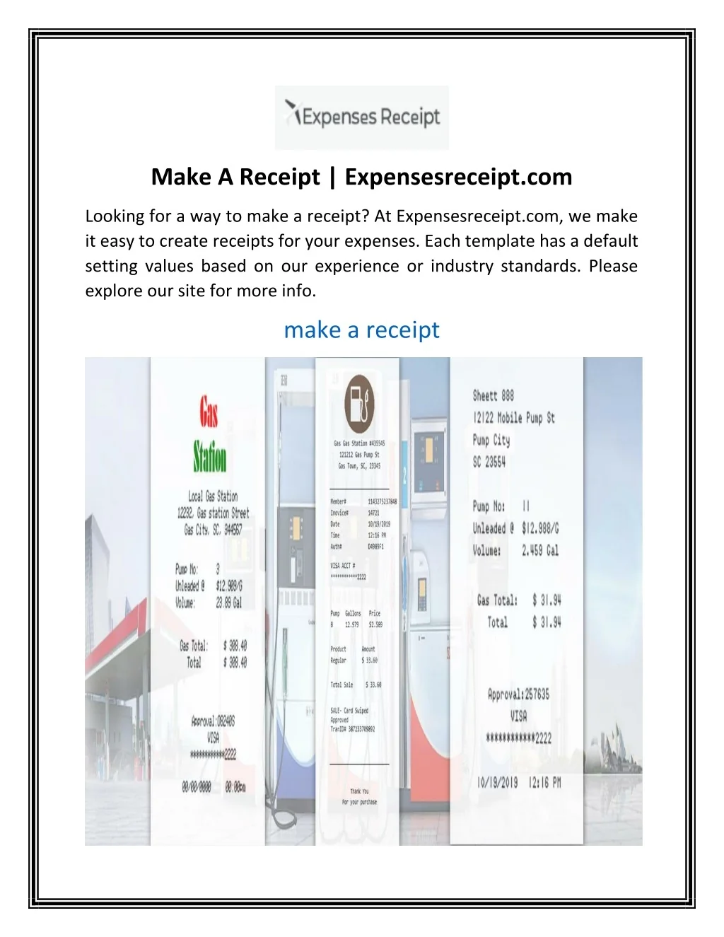 PPT - Make A Receipt Expensesreceipt PowerPoint Presentation, free ...