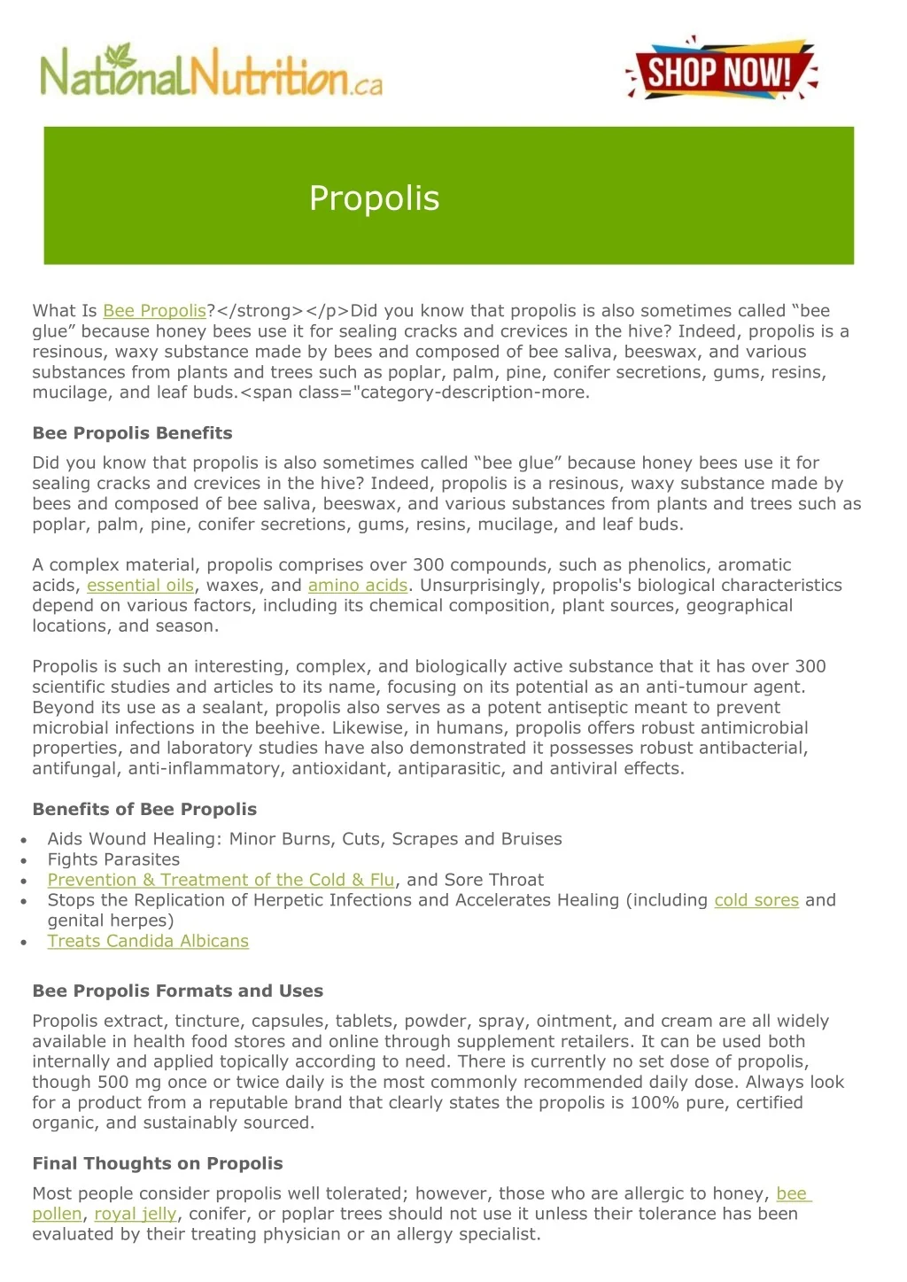 PPT - Propolis (1) PowerPoint Presentation, free download - ID:12747484
