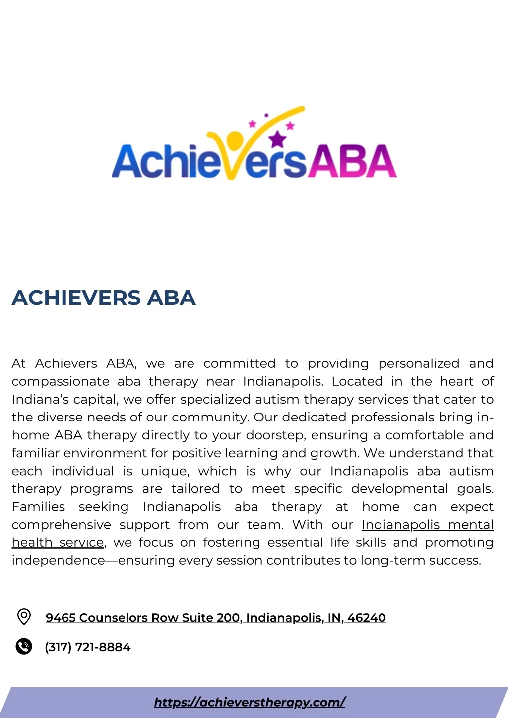 PPT - Achievers ABA PowerPoint Presentation, free download - ID:12747751