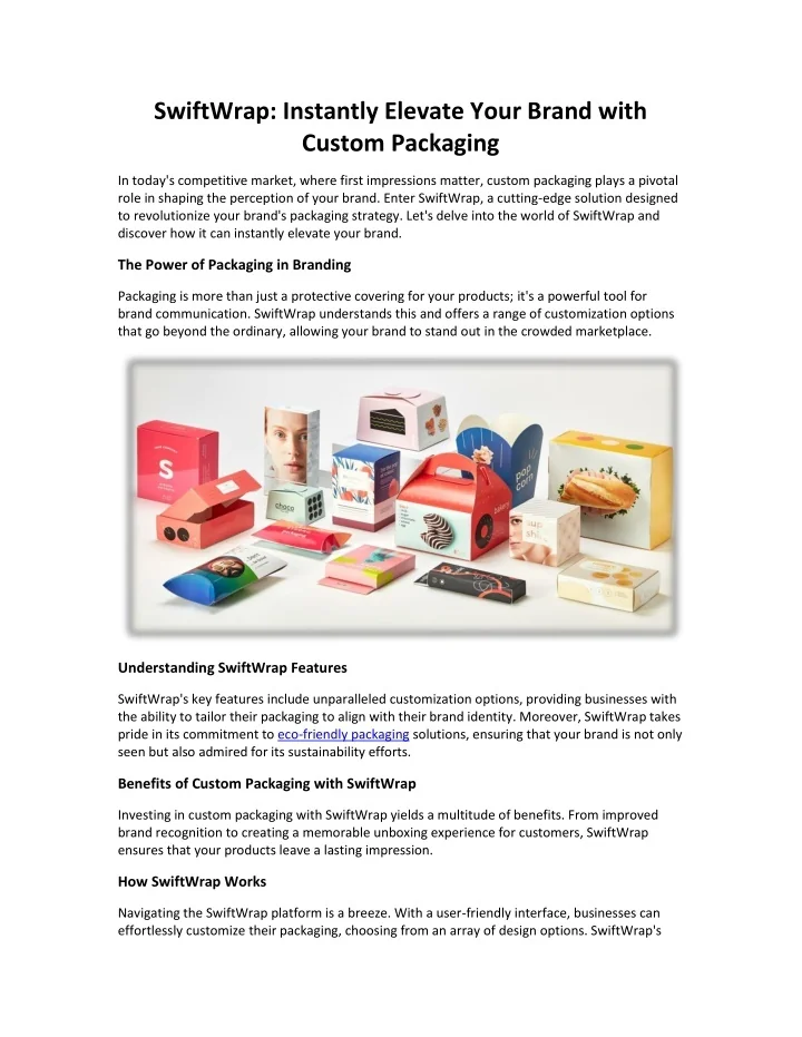 PPT - SwiftWrapInstantlyElevateYourBrand PowerPoint Presentation, free ...