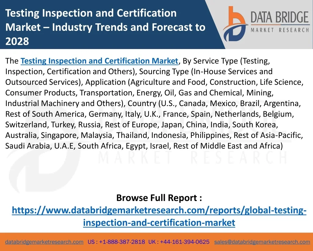 PPT - Testing Inspection and Certification Market PowerPoint ...