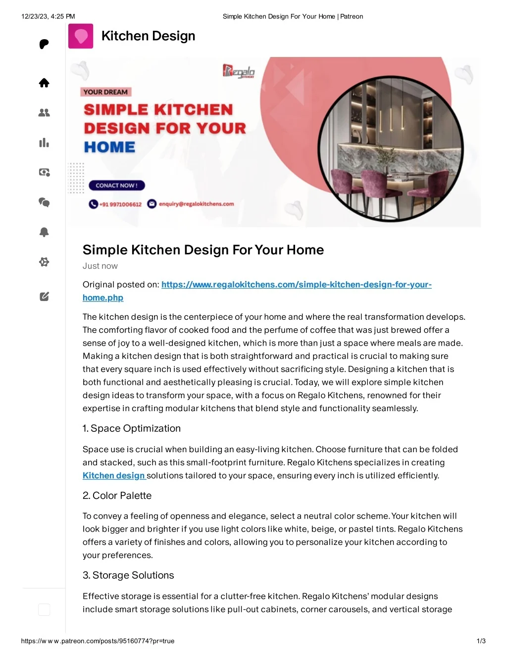 PPT - Simple Kitchen Design For Your Home PowerPoint Presentation, free ...