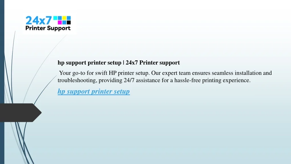 PPT - hp support printer setup | 24x7 Printer support PowerPoint ...