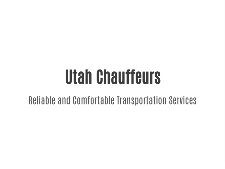 PPT - UtahTaxiService offers PowerPoint Presentation, free download ...
