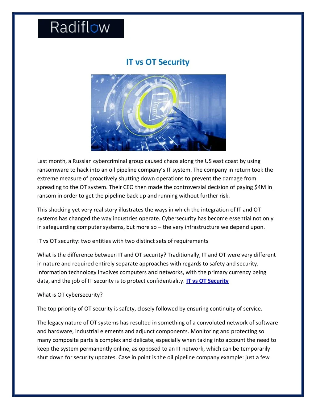 PPT - IT vs OT Security PowerPoint Presentation, free download - ID ...