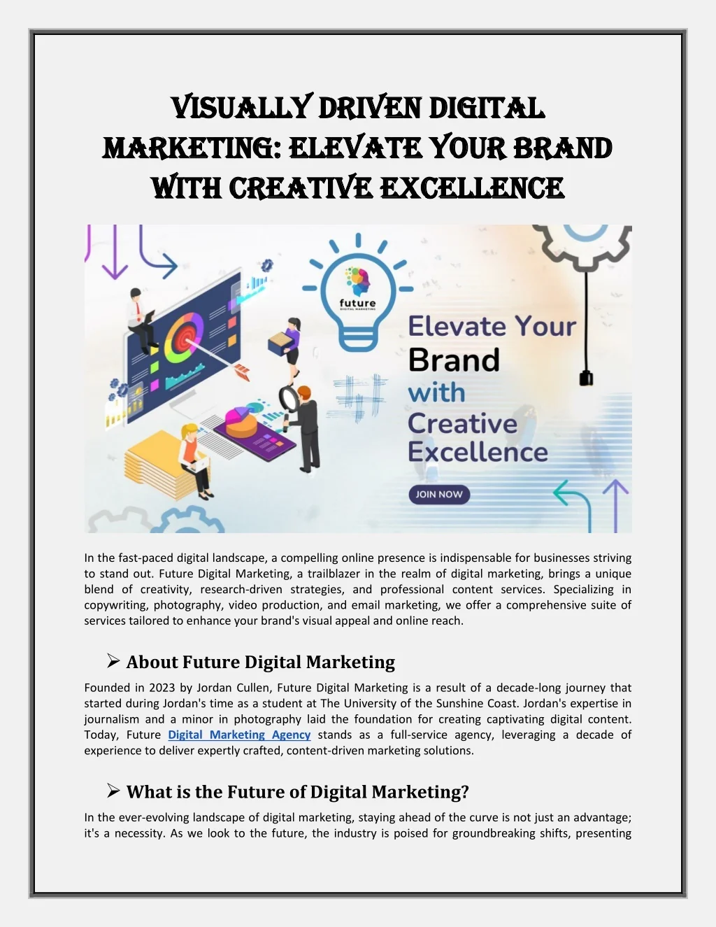 PPT - Visually Driven Digital Marketing: Elevate Your Brand with ...