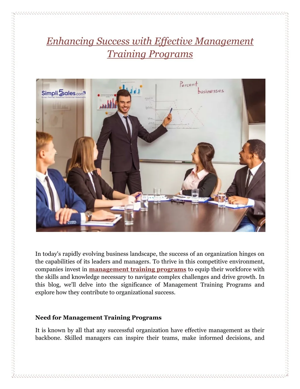 PPT - Enhancing Success with Effective Management Training Programs ...