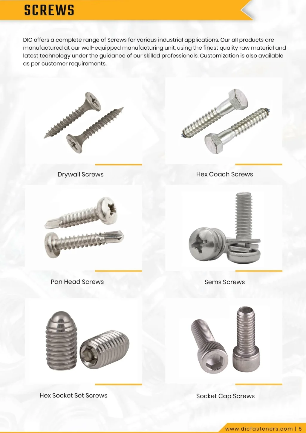 PPT - Industrial screws PowerPoint Presentation, free download - ID ...