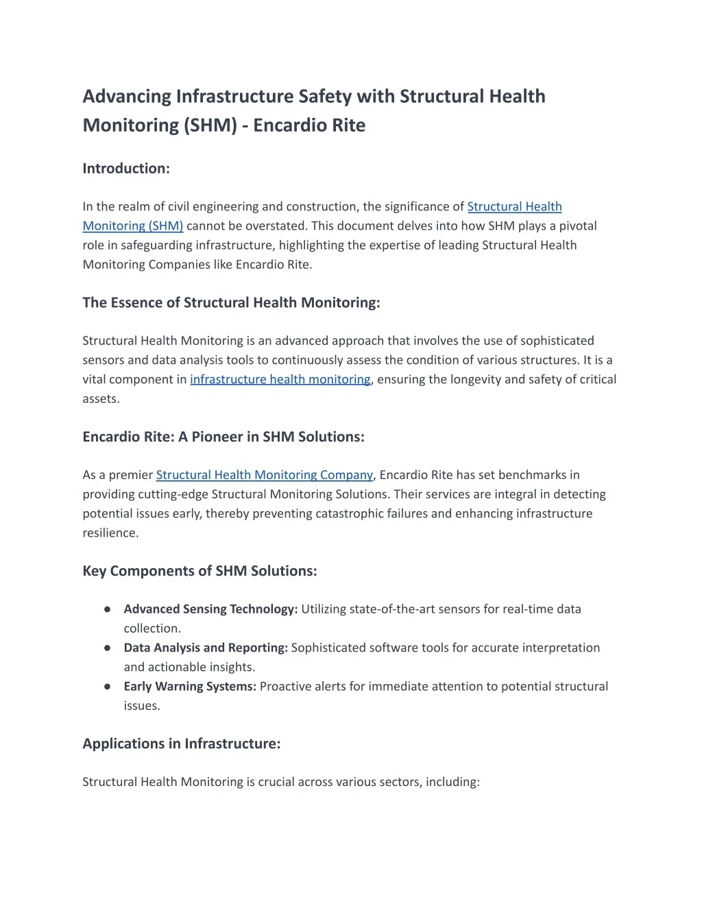 PPT - Advancing Infrastructure Safety with Structural Health Monitoring ...