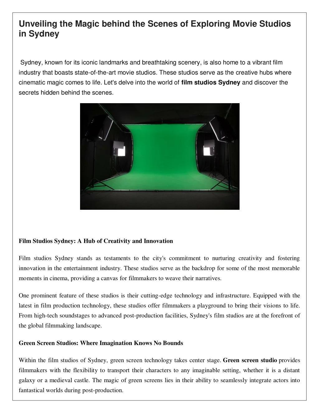 PPT - Unveiling the Magic behind the Scenes of Exploring Movie Studios ...